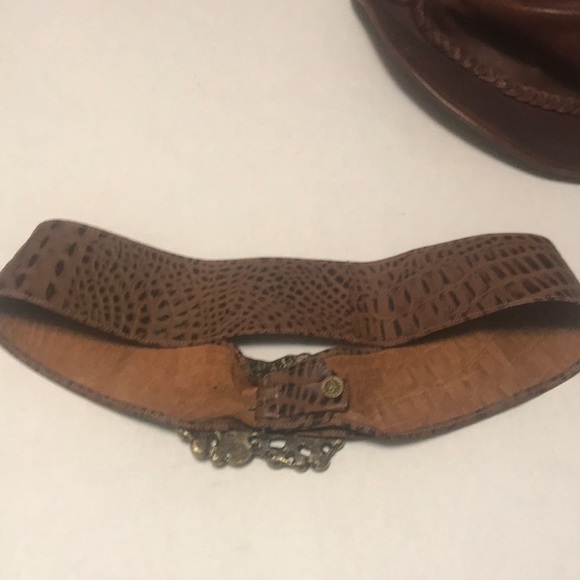 Leatherock | Accessories | Leatherock Xl Leather Stone Buckle Belt ...